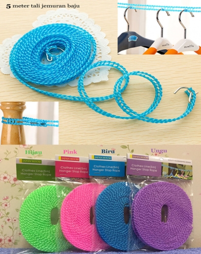 Tali Jemuran Baju 5 meter - Tali tambang baju Clothes Line