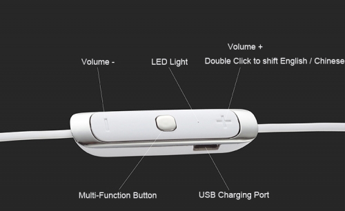 K100 bluetooth music headset - suara HD , mic, control